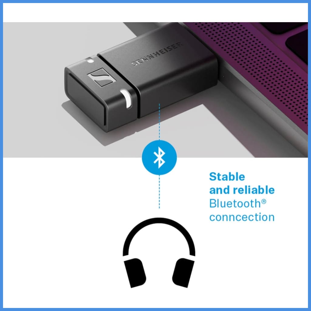Sennheiser BTD600 Bluetooth 5.2 USB Type-C Dongle Adapter Support AptX ...